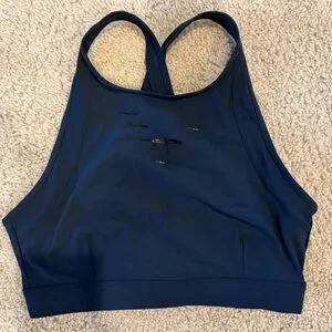 ALO Yoga | Intimates & Sleepwear | Alo Yoga Halter Bra Medium Navy Blue ...